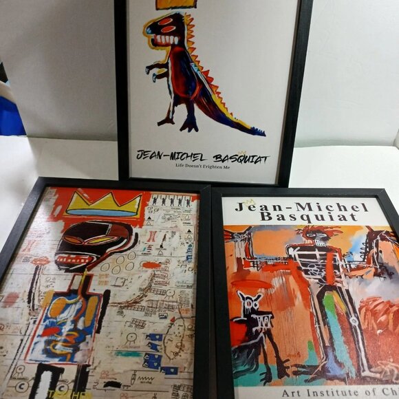 Art | Framed Basquiat Wall Art Basquiat Poster Jean Michel Basquiat ...